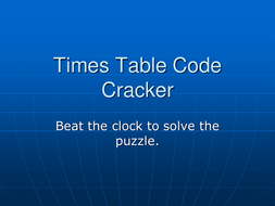 Y4 Y5 Y6 Mental Multiplication Starters Times Table Code Crackers by ...