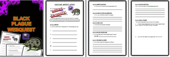 Black Plague Webquest | Teaching Resources