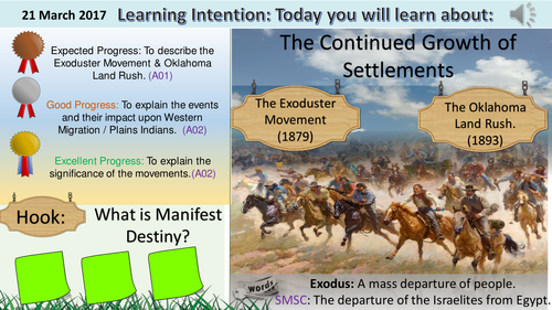 The American West: Migration & Settlement (Edexcel GCSE 1/9) | Teaching ...