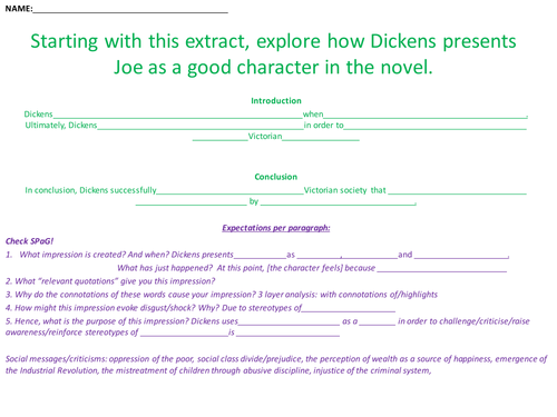 Great Expectations Lessons | Teaching Resources