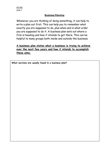 Starting a Business (GCSE Business Studies) | Teaching Resources
