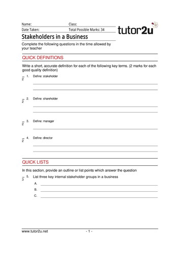 Starting a Business (GCSE Business Studies) | Teaching Resources