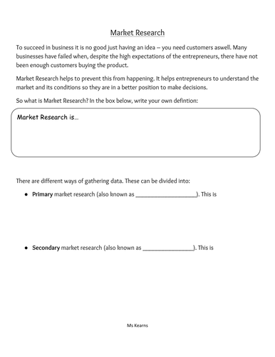 Marketing - Market Research & Marketing Mix GCSE | Teaching Resources