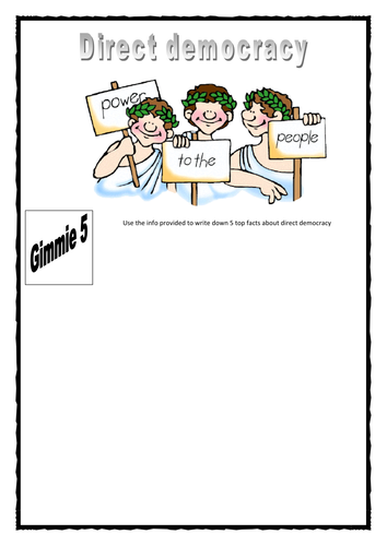 Direct democracy athenian demoracy | Teaching Resources