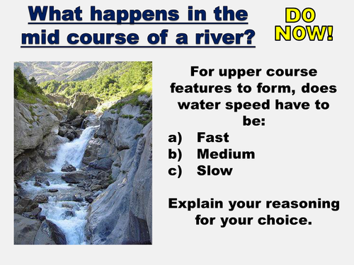 New AQA GCSE - River Landscapes in the UK Lesson #3 | Teaching Resources