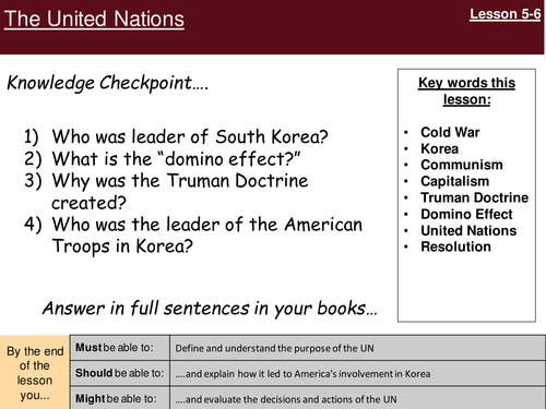 Korean War Set of lessons | Teaching Resources