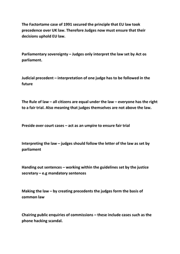 The Rule of Law - UK governement and Politics - British Values ...