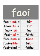 Gaeilge: Réamhfhocal 'ag', 'ar', 'as', 'de', 'do', 'faoi', 'le', 'ó ...