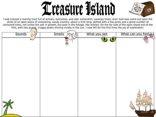 Treasure Island- Literacy Writing Pack | Teaching Resources