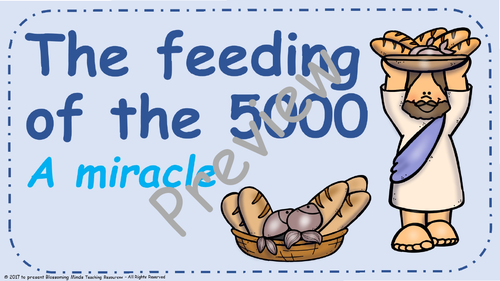 Jesus' Miracles : Feeding of the 5000 presentation | Teaching Resources