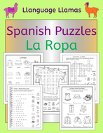 Spanish clothing - la ropa - puzzles | Teaching Resources