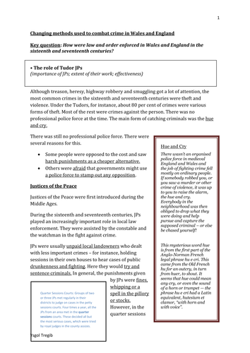 GCSE History of Policing from Tudor tiimes to present day. | Teaching ...