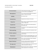 GCSE Music 9-1 Edexcel Purcell "Music for a While " Card Sort ...