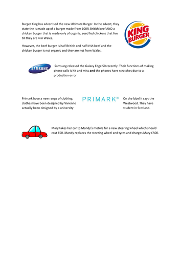 Consumer Protection Laws | Teaching Resources