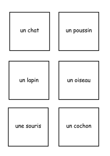 FRENCH - Les Animaux - Board Game | Teaching Resources