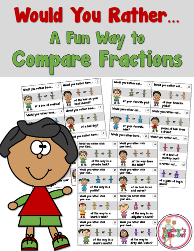 Would You Rather Fractions | Teaching Resources