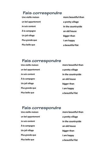 Where I Live (La ou J'habite) | Teaching Resources