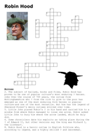 Robin Hood Crossword | Teaching Resources