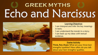 Greek Myths: Echo and Narcissus | Teaching Resources