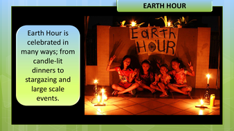 Earth Hour | Teaching Resources