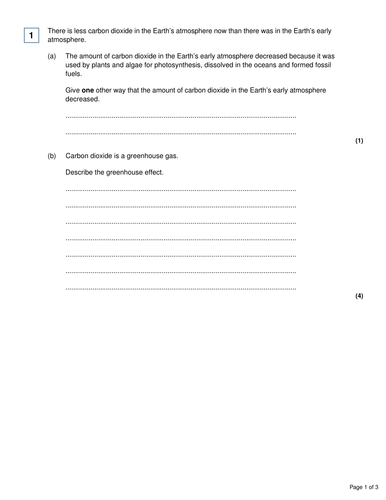 AQA The Greenhouse Effect | Teaching Resources AQA The Greenhouse Effect | Teaching Resources