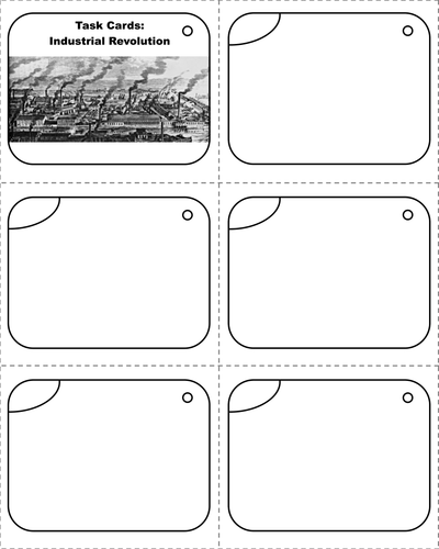 Industrial Revolution Task Cards | Teaching Resources