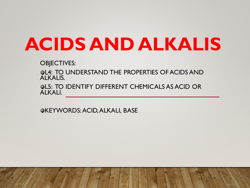 Acids and Alkalis full topic resources and end of topic test ...