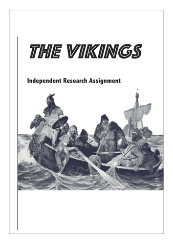 Vikings Research Task with Marking Criteria | Teaching Resources