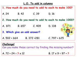 2 Column Addition Lessons for KS2 (with Homework & Planning) | Teaching ...