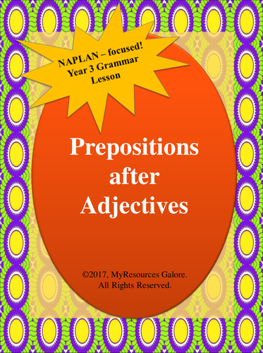 NAPLAN: Year 3 Prepositions Bundle | Teaching Resources