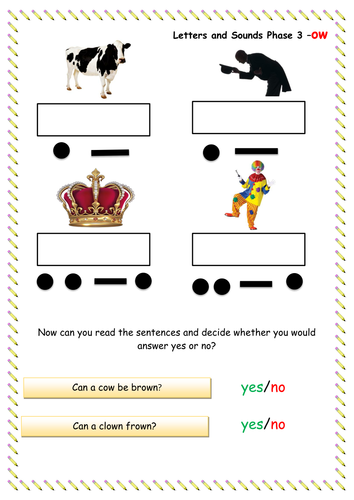 Set of writing sheets for Phonics Phase 3 Digraphs, ch,sh,ai,ow,oo, igh ...