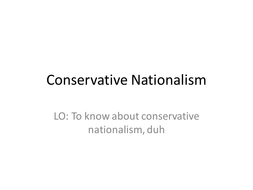 TYPES OF NATIONALISM | Teaching Resources