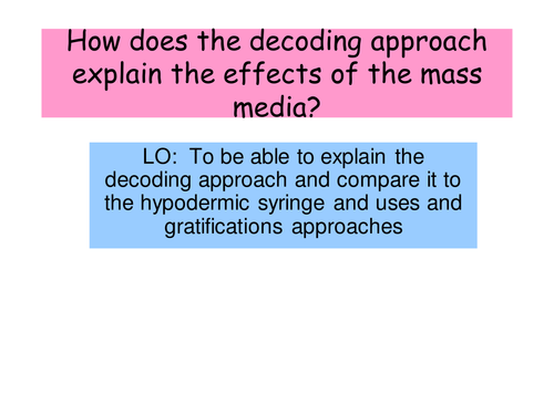 PSYCHOLOGY - MASS MEDIA (19 LESSONS) | Teaching Resources