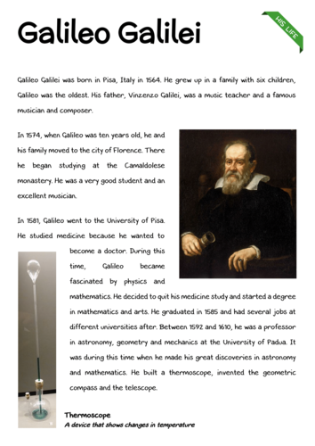Galileo Galilei | Teaching Resources