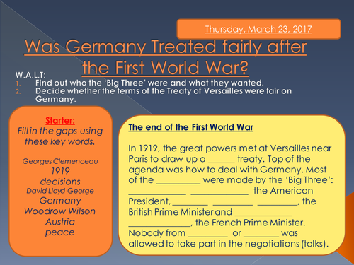 World War 1 Part 2 | Teaching Resources