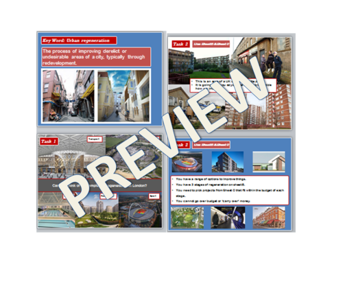 Geography of Sport 4: Regeneration - Decision Making Exercise (KS3 ...