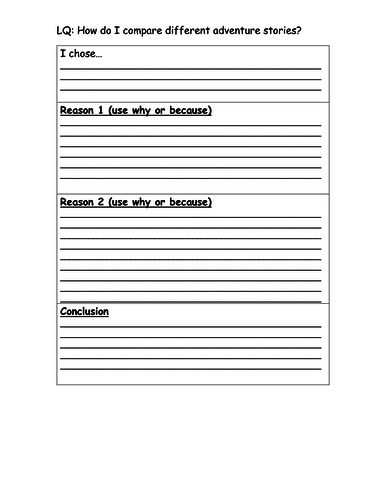 Adventure story planning Year 4 (2 weeks) | Teaching Resources