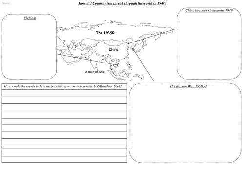 New AQA History GCSE Bundle: Conflict and Tension between East and West ...