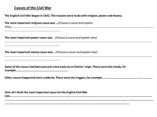 The English Civil War | Teaching Resources