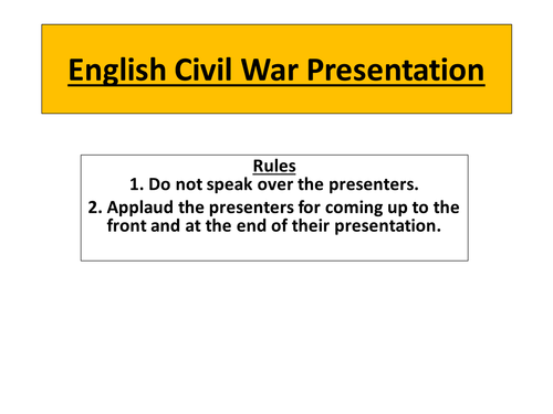 The English Civil War | Teaching Resources