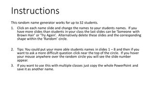 Random Name Generator | Teaching Resources
