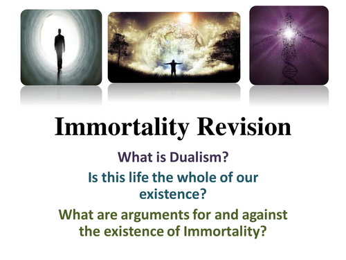 ENTIRE Immortality Scheme of Work | Teaching Resources