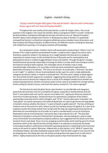 A level English - Hamlet Complete Set of Notes | Teaching Resources