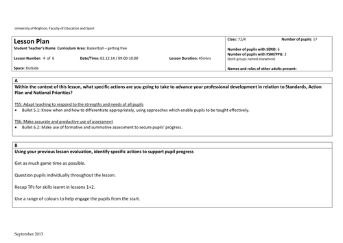 Basketball Lesson Plans | Teaching Resources