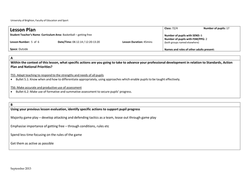 Basketball Lesson Plans | Teaching Resources