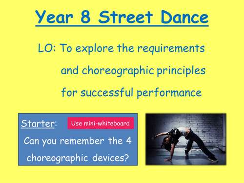 Street Dance Lesson Plans and Resources | Teaching Resources