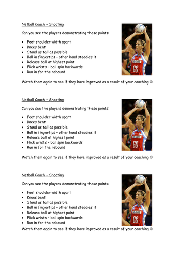 Netball Lesson Plans and Non-doer Resources | Teaching Resources