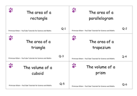 Edexcel Maths formula flashcards | Teaching Resources