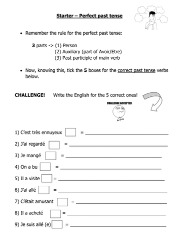 Les Vacances, including tenses | Teaching Resources