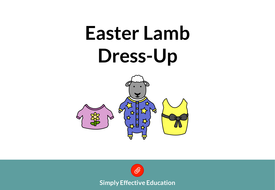 Easter Dress-Up Spring Animals (Lamb and Bunny) | Teaching Resources